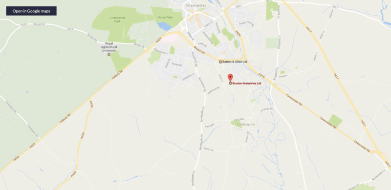 Contact Broxton Industries Ltd, Gloucestershire, GL7 1YS